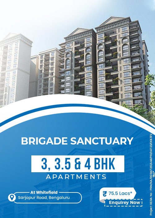 Brigade Properties, Bangalore |1.5, 2 & 3 BHK APARTMENTS